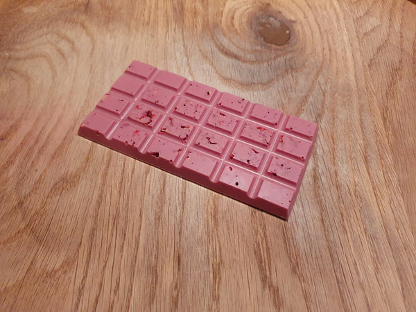 Handmade Chocolate Bars- Ruby Strawberry (pack of 3) – Little Dartmoor